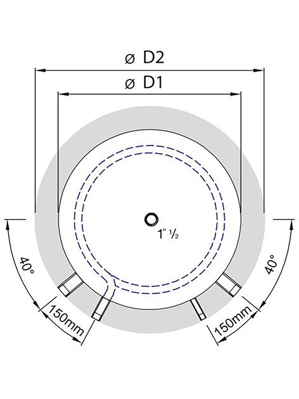 TERMA 500L Pufer spremnik za ogrevanje Terma, 500 l, z izmenjevalcem ...
